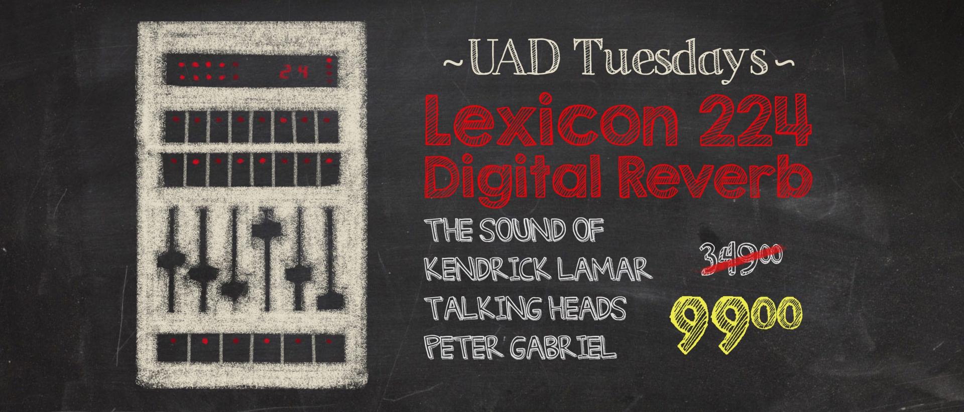  Universal Audio Lexicon 224 Digital Reverb UAD 99 72 
